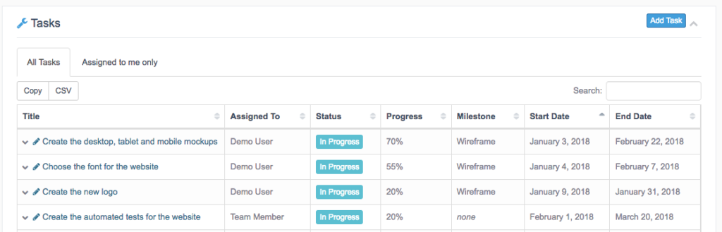 How to Display Your Project Schedule in WordPress - UpStream