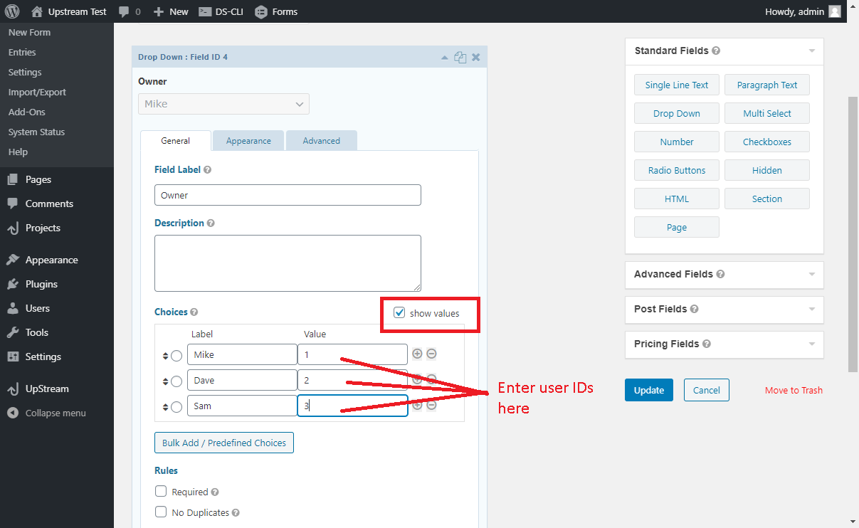 How To Use UpStream With Gravity Forms - UpStream Documentation