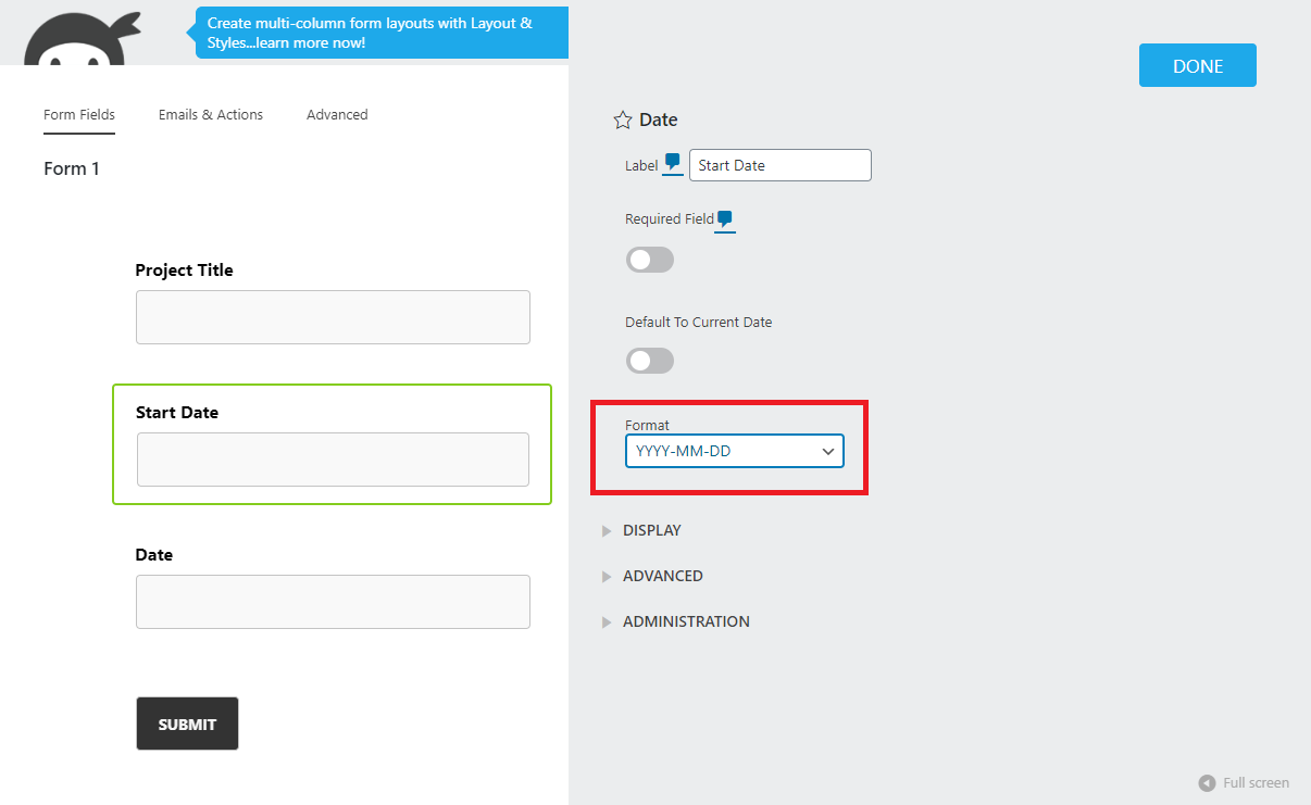 How To Use UpStream With Ninja Forms - UpStream Documentation