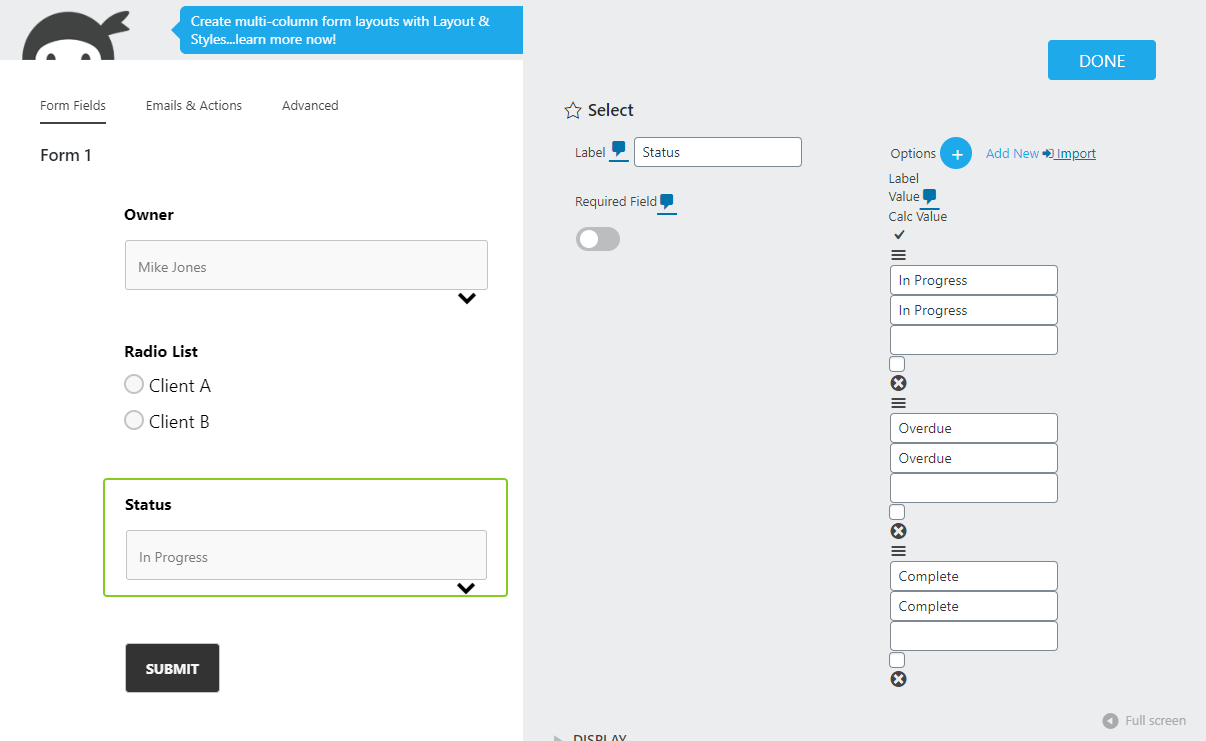 How To Use UpStream With Ninja Forms - UpStream Documentation