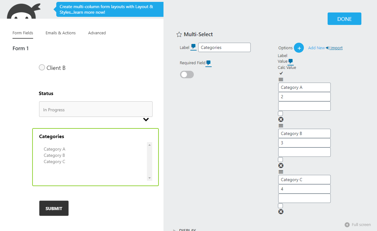 How To Use UpStream With Ninja Forms - UpStream Documentation