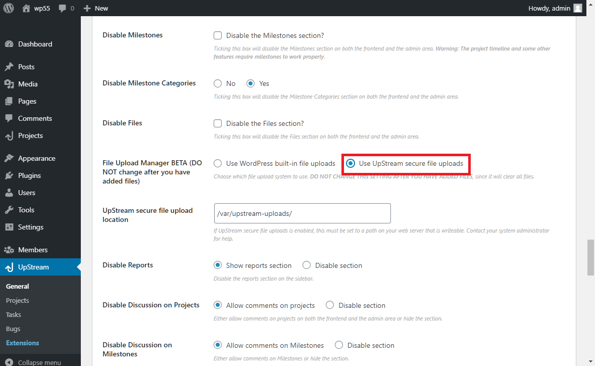 Using Upstream Secure File Uploads Upstream